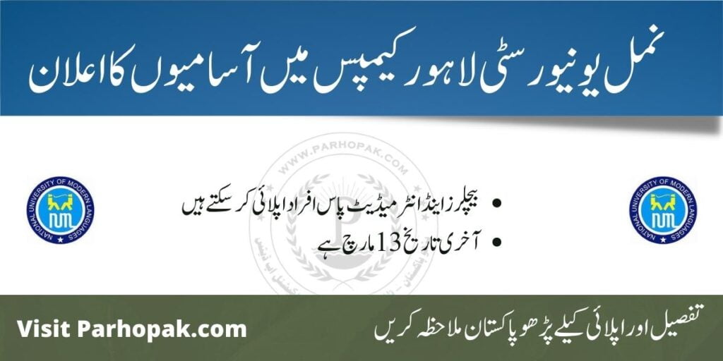 National University of Modern Languages Jobs 2023 Download Application Form