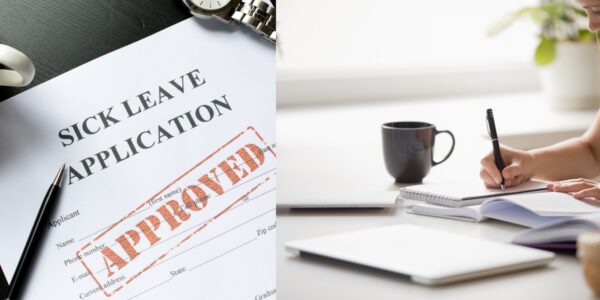 Application for Sick Leave School College University and Office