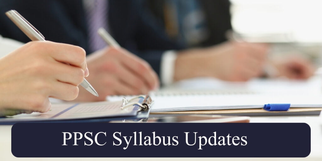 PPSC One Paper MCQs Syllabus 2024 Updated