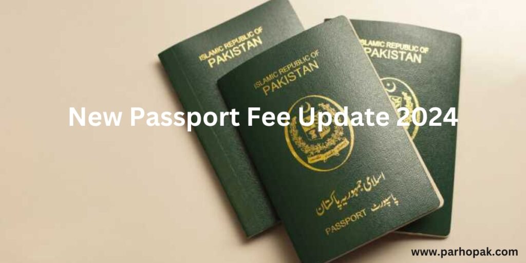 New Passport Fee Structure Update March 2024