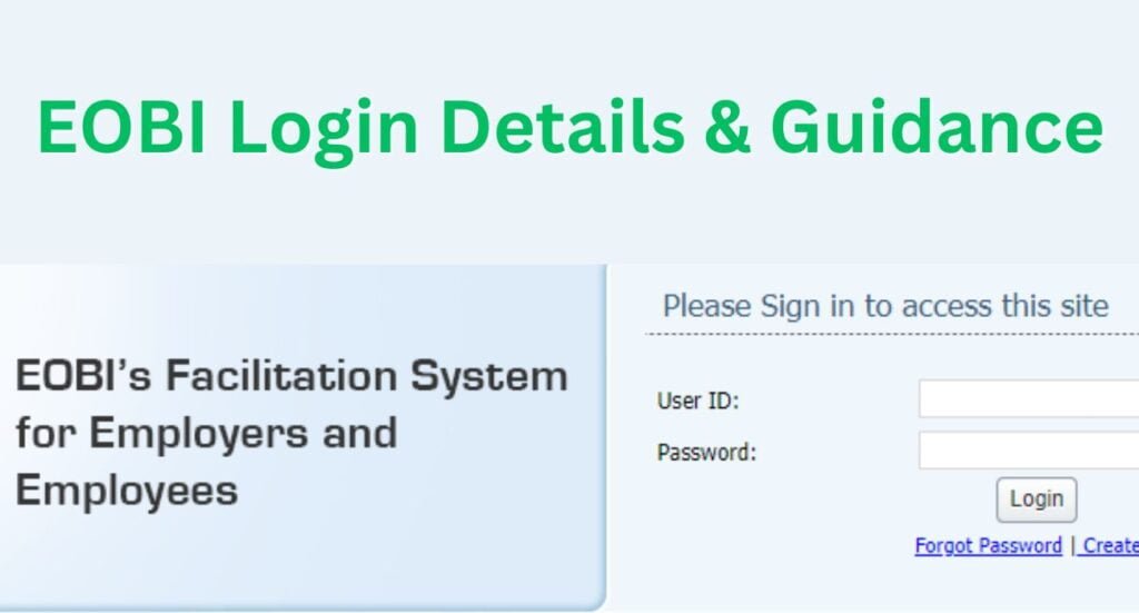 Employees Old Age Benefits EOBI Login Process and Stepwise Guidance